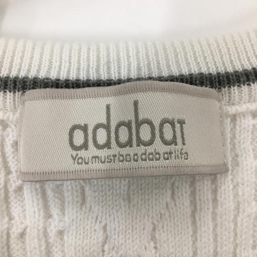 アダバット ニットベスト 白×黒 ケーブル編み 胸元ロゴ Vネック メンズ 44 ゴルフウェア adabat／25%OFF価格 : 1-240001136218 : レオナード - 通販 ...