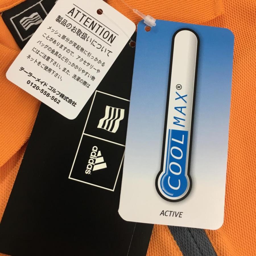 adidas アディダス 半袖ポロシャツ オレンジ×グレー 肩3ライン ハーフジップ COOLMAX メンズ L/G ゴルフウェア adidas（新品）／75%OFF価格 : レオナード ...