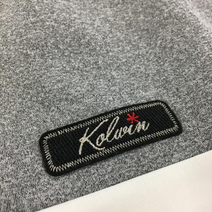 【超美品】コルウィン 半袖ハイネックシャツ 杢グレー×白 2ライン レディース M ゴルフウェア Kolwin／25%OFF価格 : レオナード - 通販 - Yahoo!ショッピング