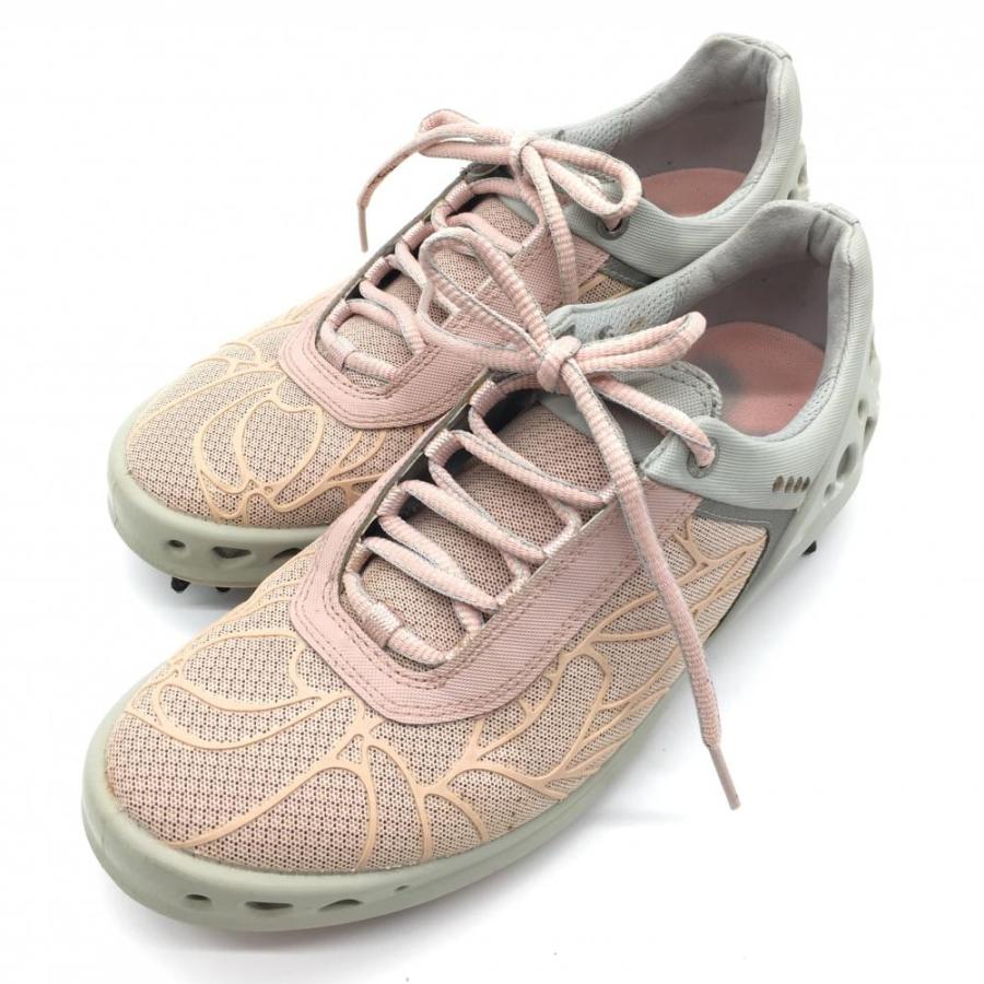 【美品】エコー ゴルフシューズ ピンク×ライトグレー HYDROMAX 紐靴 レディース 38（24.0相当） ゴルフウェア ecco／25%OFF価格 : レオナード - 通販 ...