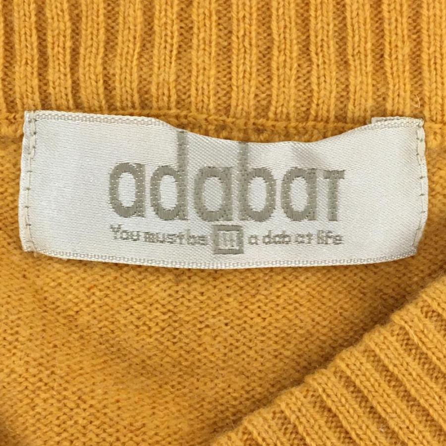 アダバット セーター ライトオレンジ ロゴ刺しゅう カシミヤ100％ Vネック メンズ III(M) ゴルフウェア adabat（美品）／10%OFF価格 : レオナード - 通販 ...