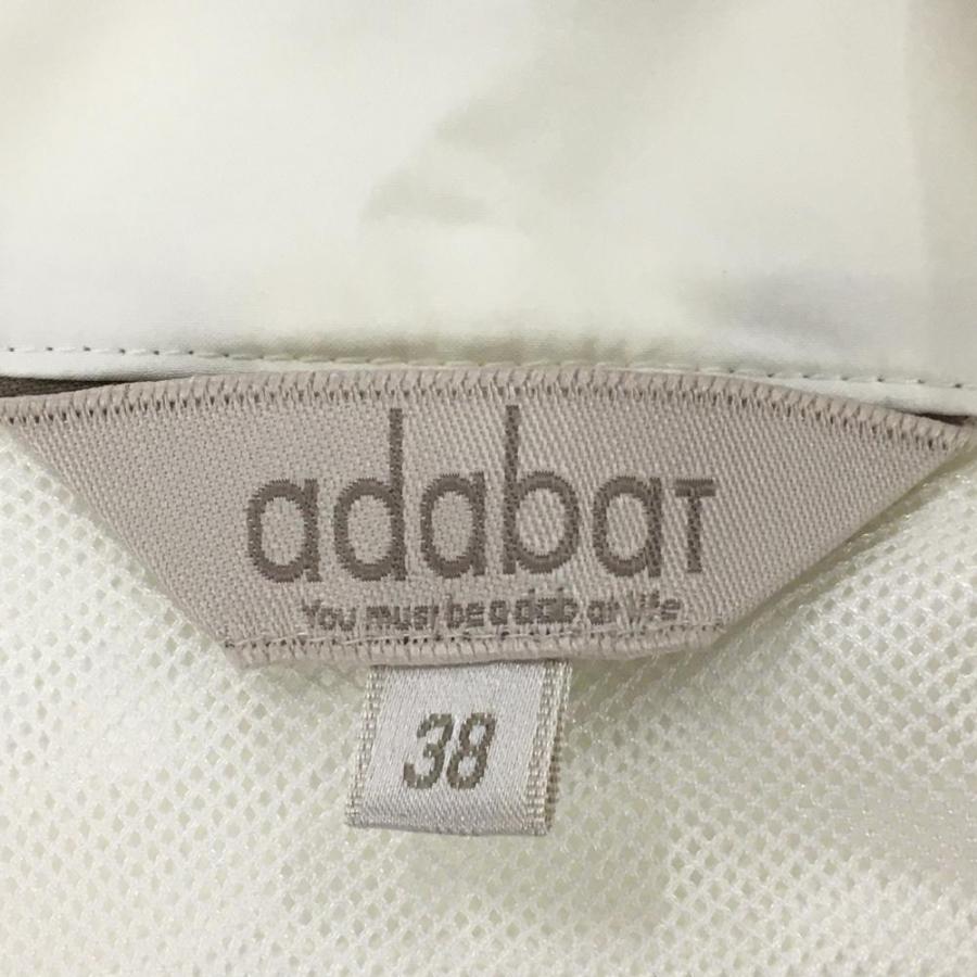 adabat 【美品】アダバット ジップベスト 白 裏地メッシュ イヌ刺しゅう レディース 38(M) ゴルフウェア : レオナード - 通販 - Yahoo!ショッピング