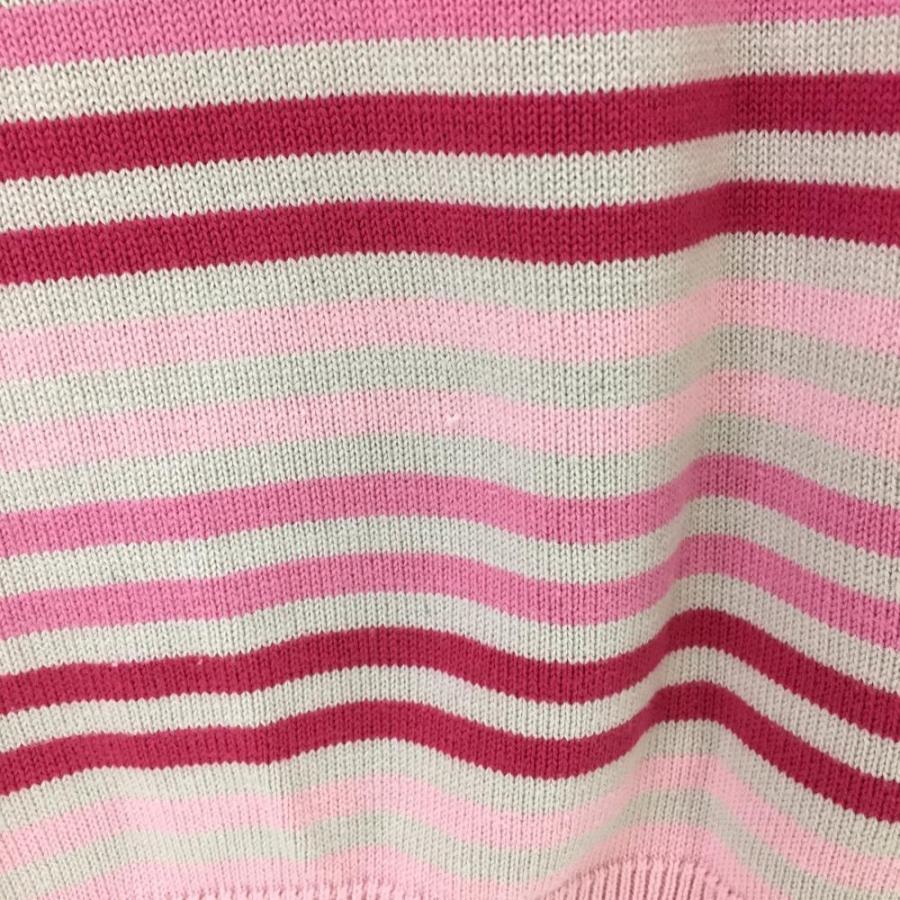 Kolwin コルウィン 半袖セーター ピンク×グレー ボーダー ロゴ刺しゅう レディース M ゴルフウェア Kolwin／50%OFF価格 : レオナード - 通販 - Yahoo!ショッピング