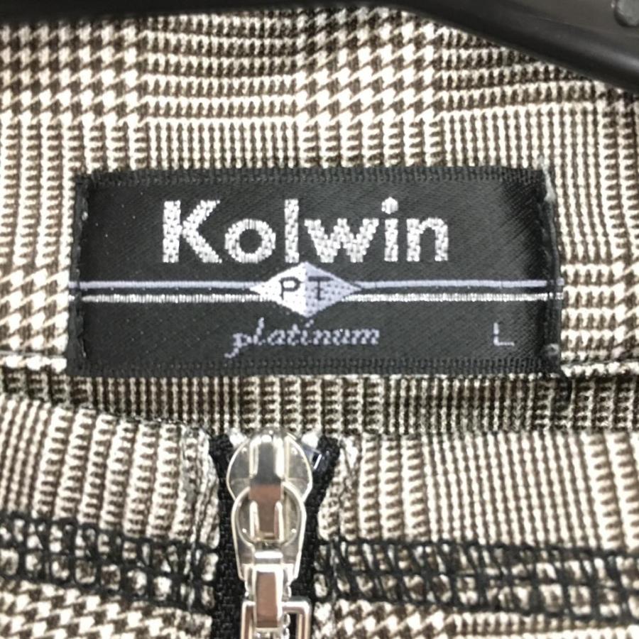 【超美品】コルウィン 半袖ハイネックシャツ 黒×白 グレンチェック ハーフジップ レディース L ゴルフウェア Kolwin :1-240001158799:レオナード - 通販 ...