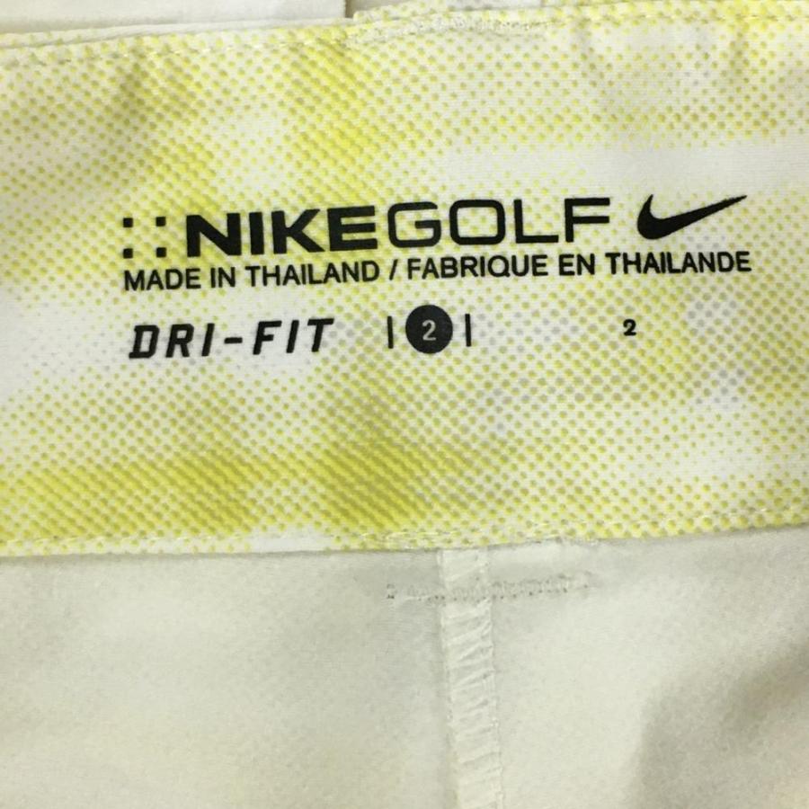 NIKE ナイキ スカート 白×イエロー 無地 リボン付き 内側 NIKE ナイキ スカート 白×イエロー 無地 リボン付き 内側