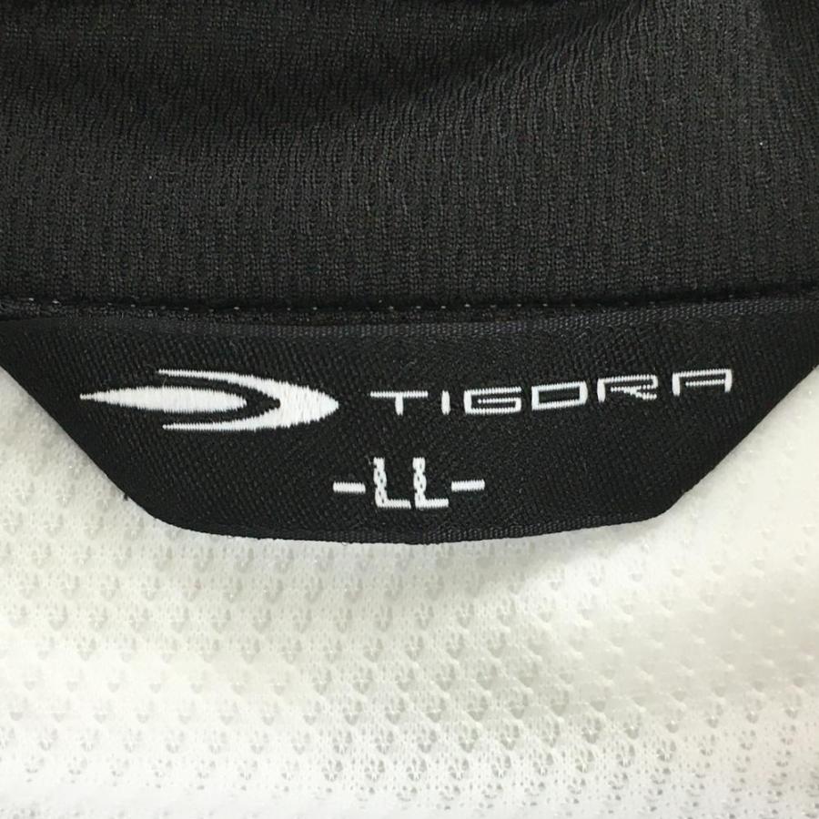 TIGORA 【美品】ティゴラ 半袖ハイネックシャツ 白×ライトグレー カモフラ調 迷彩 メッシュ生地 ハーフジップ メンズ LL ゴルフウェア TIGORA／SALE価格 : レオナード ...