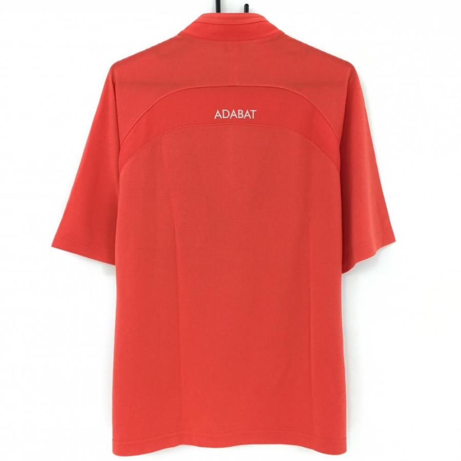 アダバット 半袖ハイネックシャツ レッド×白 ハーフジップ ロゴ刺しゅう メンズ 50(XL) ゴルフウェア adabat : 1-240001176072 : レオナード - 通販 ...