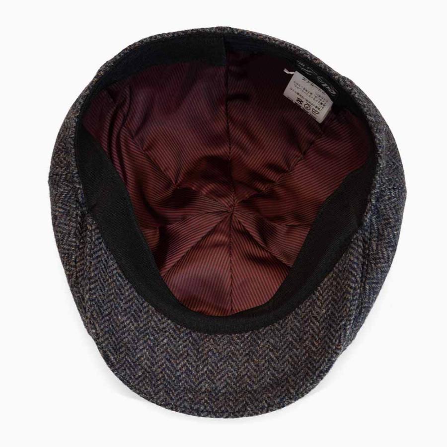 EDHAT エドハット ハンチング キャスケット 日本製 ウール ヘリンボーン ツイード サイズ調節 帽子 8パネル ゆったり 大きめ 送料 ...