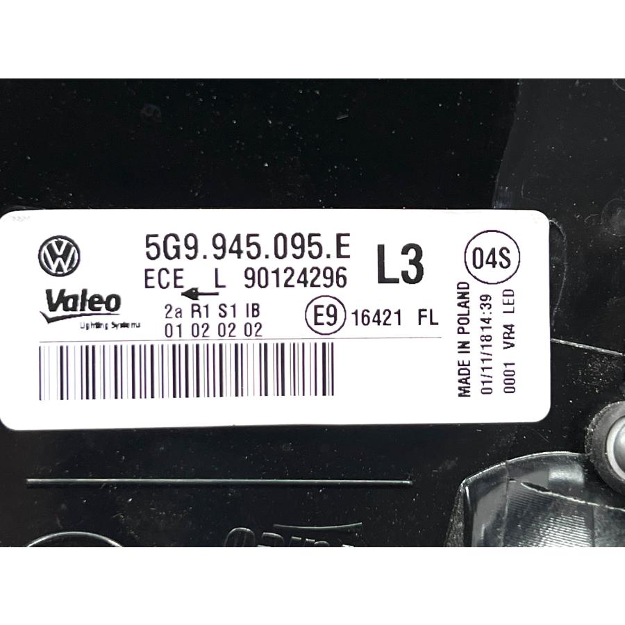フォルクスワーゲン VW ゴルフ ヴァリアント 5G系 後期 純正 左 テールライト 5G9.945.311.B （60A-64） : Reパーツ - 通販 - Yahoo!ショッピング