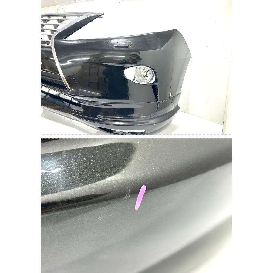 ★社外スポイラー付き★ レクサス RX AGL10 GGL10 中期 純正 フロントバンパー 52119-48470 黒メタ ＜217 ...