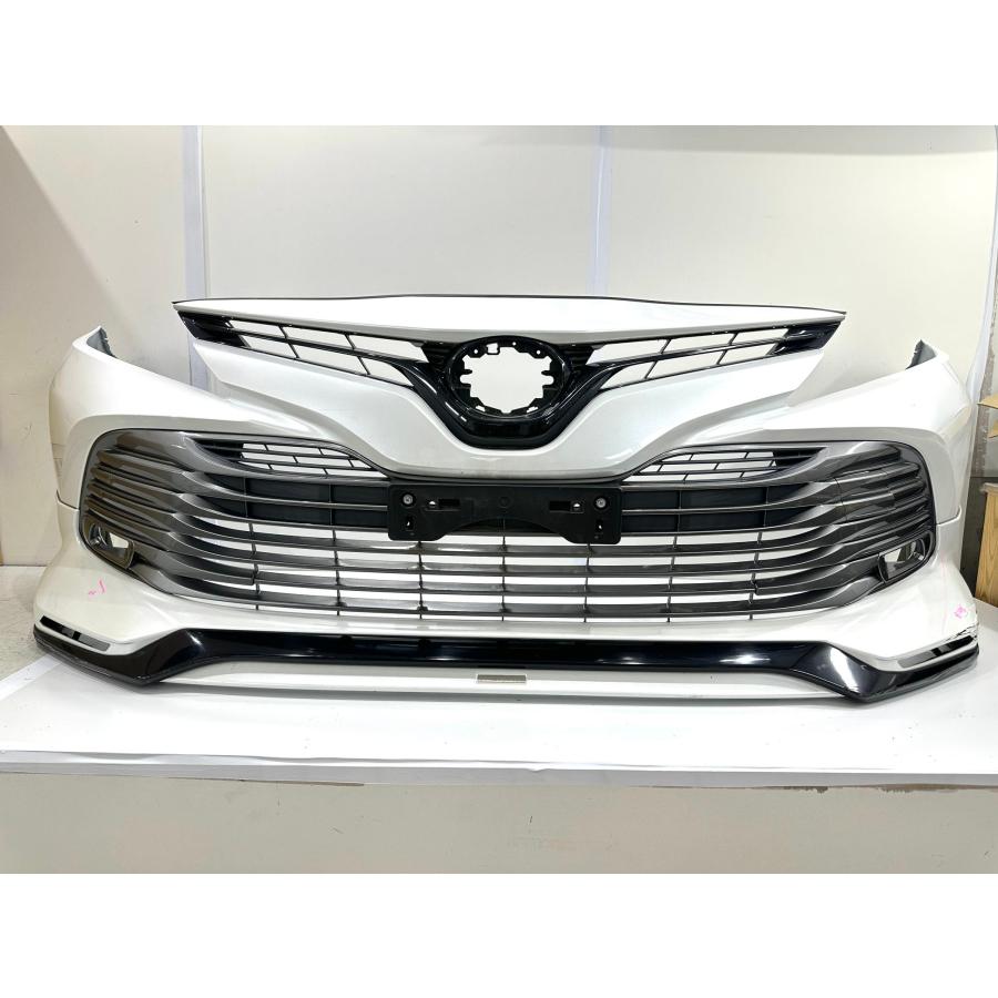 【TRD】カムリ AXVH70 前期 純正フロントバンパー・スポイラー付 パール089 52119-33A50 （B49-68） : Re ...