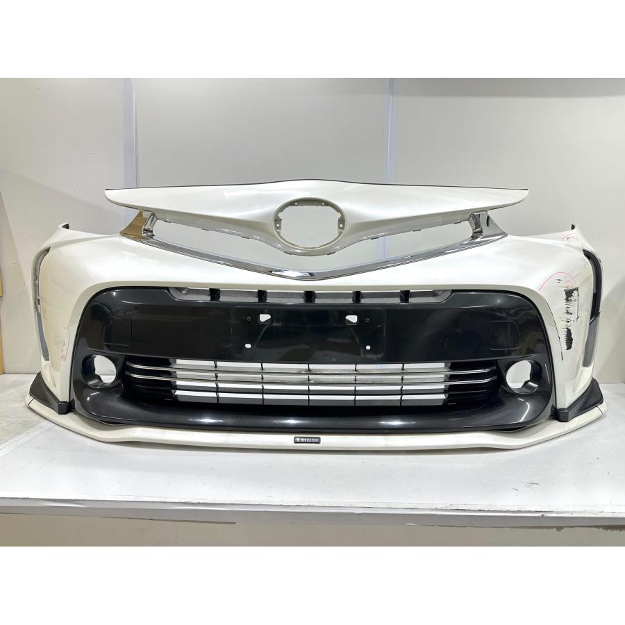 【モデリスタ】プリウスα ZVW41 後期 純正フロントバンパー・スポイラー・メッキガーニッシュ付 パール070 （B61-41） : Reパーツ - 通販 - Yahoo!ショッピング