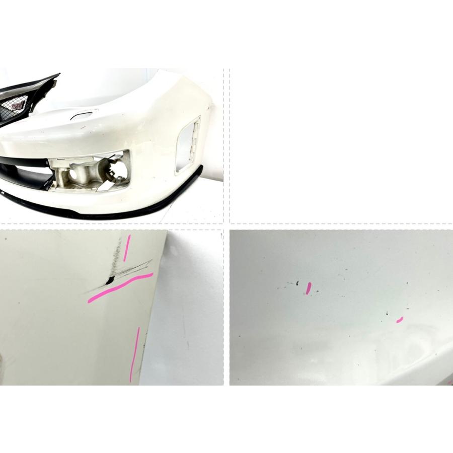 ★STI グリル スポイラー付き★ スバル インプレッサ WRX GRB GRF 前期 純正 フロントバンパー 57704FG060 パール ...