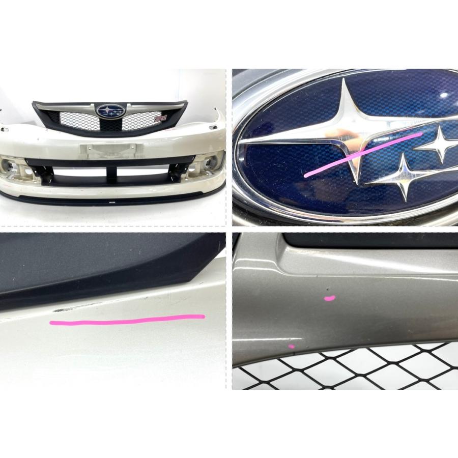 ★STI グリル スポイラー付き★ スバル インプレッサ WRX GRB GRF 前期 純正 フロントバンパー 57704FG060 パール ...