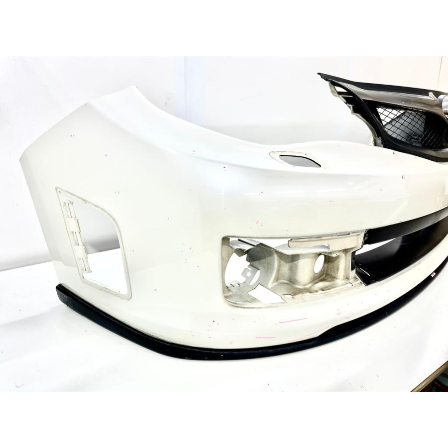 ★STI グリル スポイラー付き★ スバル インプレッサ WRX GRB GRF 前期 純正 フロントバンパー 57704FG060 パール ...