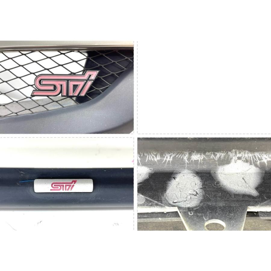 ★STI グリル スポイラー付き★ スバル インプレッサ WRX GRB GRF 前期 純正 フロントバンパー 57704FG060 パール ...