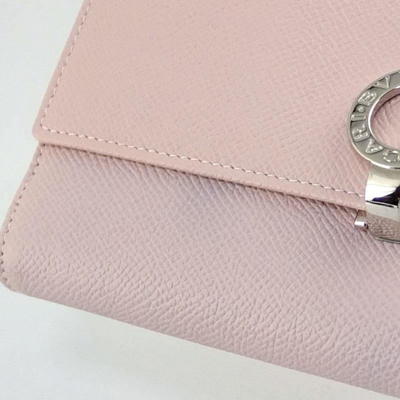 ブルガリ BVLGARI ブルガリブルガリ コンチネンタル ウォレット 30417 二つ折り長財布 ライトピンク レディース 【中古 ...