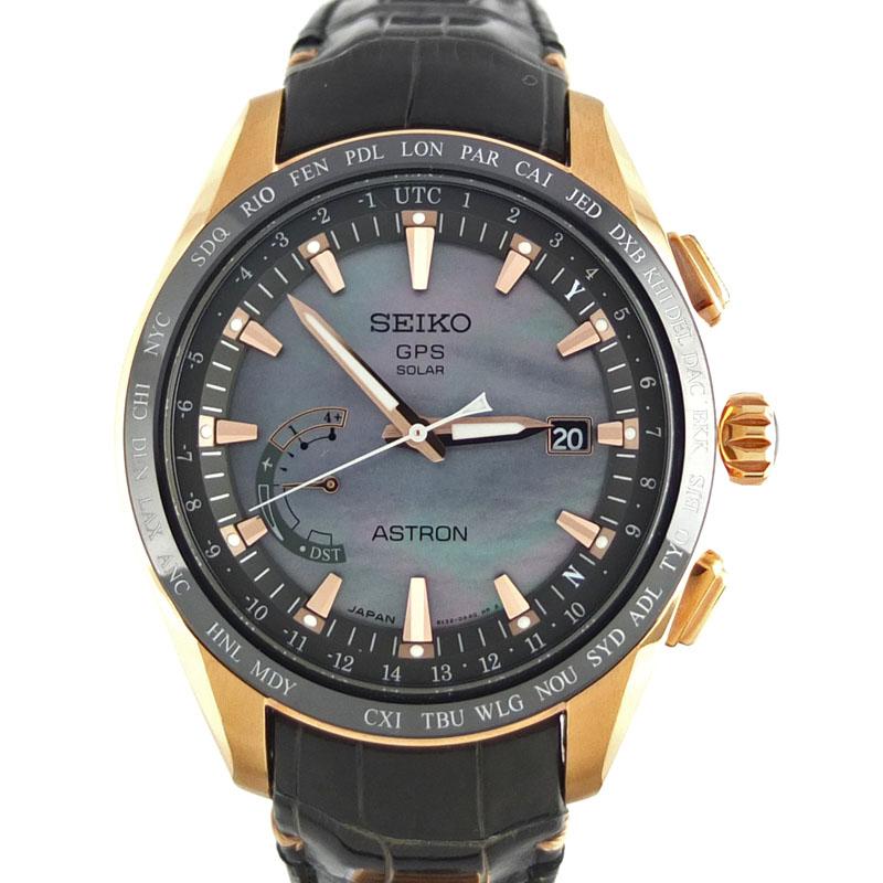セイコー SEIKO アストロン ノバク ジョコビッチ SBXB105 8X22-0AE0 ソーラーGPS 3500本限定 シェル文字盤 ...