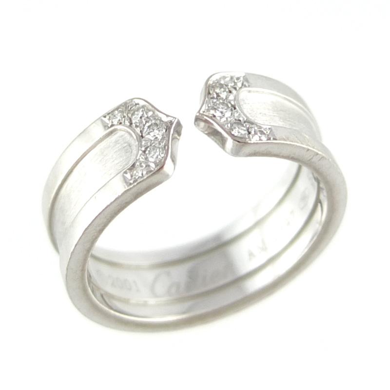 カルティエ CARTIER C2 リング B4044255 指輪 K18WG ホワイトゴールド ダイヤモンド アクセサリー レディース 15号 【中古】 : RePawn - 通販 ...