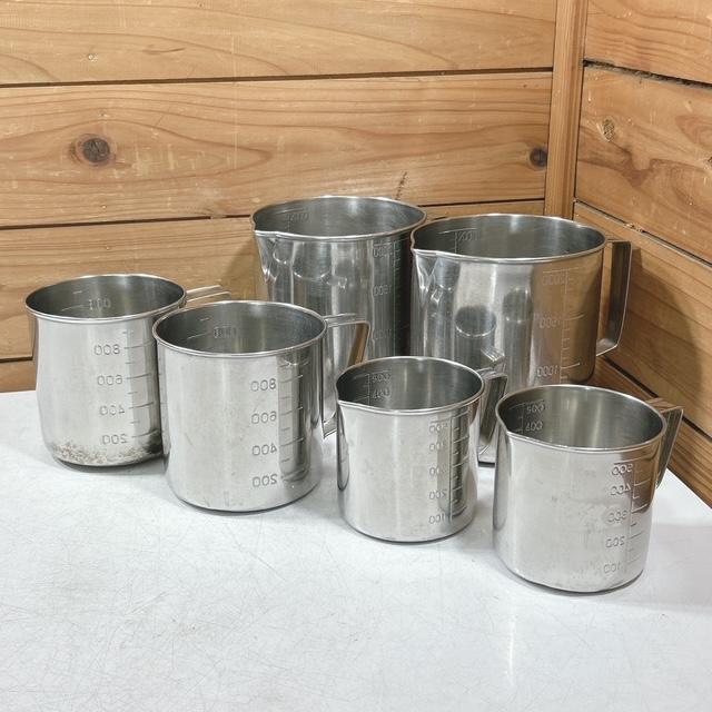 【中古】業務用 ステンレス 調理器具 軽量カップ 2000ml×2点 1000ml×2点 500ml×2点 目盛付き 6点セット : 株式会社REプロジェクトEXIT - 通販 - Yahoo ...