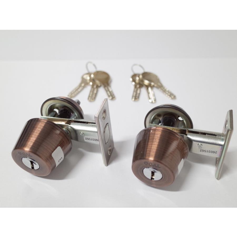 V-18 AD-5-51 本締錠 ブロンズ色 2個同一 ☆☆GOAL ゴール☆V18 AD5☆GOAL ゴール☆☆ 玄関 ドア 扉 修理 補修 交換 部品 パーツ : 1004504228 ...