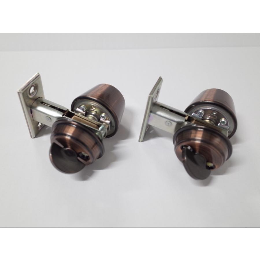 V-18 AD-5-51 本締錠 ブロンズ色 2個同一 ☆☆GOAL ゴール☆V18 AD5☆GOAL ゴール☆☆ 玄関 ドア 扉 修理 補修 交換 部品 パーツ : 1004504228 ...