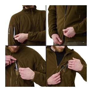 HELIKON-TEX ジャケット ALPHA TACTICAL JACKET グリッドフリース BL