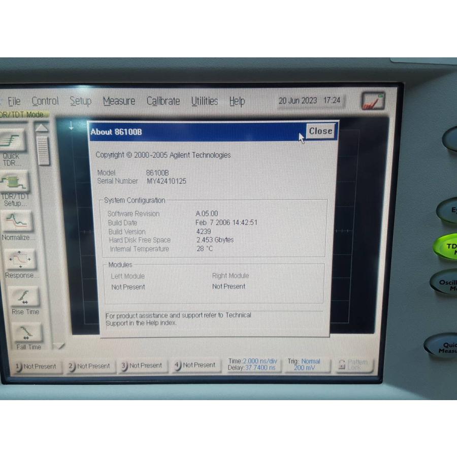 [NBC] Agilent 86100B Infiniium DCA広帯域オシロスコープ (メインフレーム) DCA Wide ...