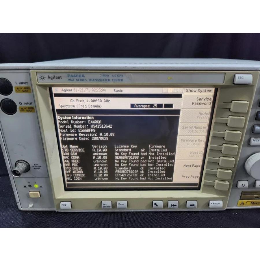 [NBC] Agilent E4406A 送信機テスタ 7MHz-4GHz VSA Series Transmitter Tester ...