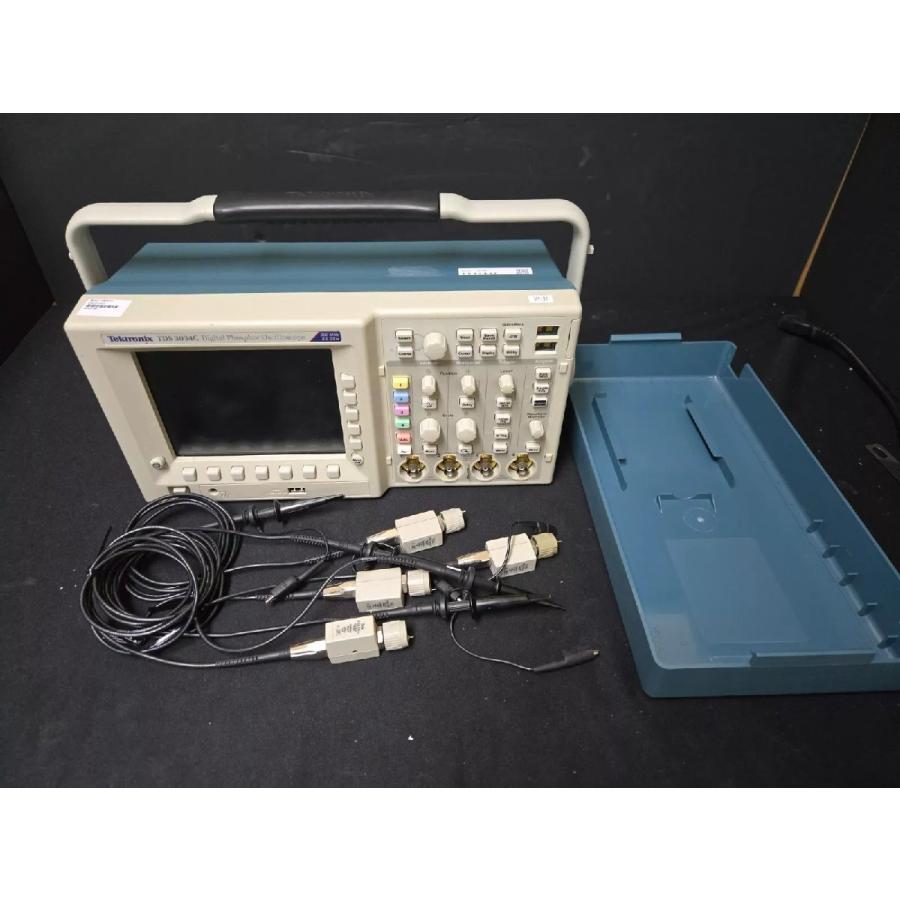[NBC] Tektronix TDS3034C デジタル・フォスファ・オシロスコープ 300MHz 4ch 5GS/s Oscilloscope, P6139B 4本付き (0204 ...