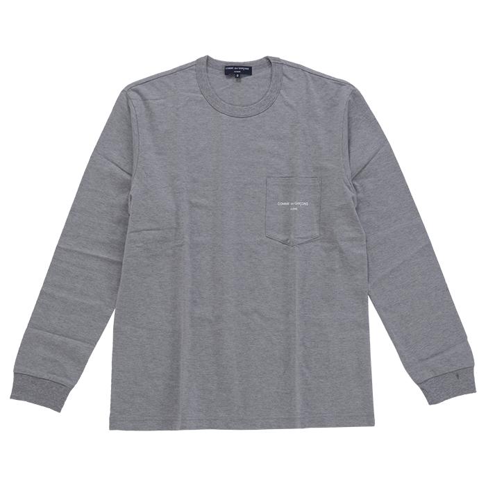 COMME des GARCONS HOMME コムデギャルソン オム L/S POCKET LOGO TEE