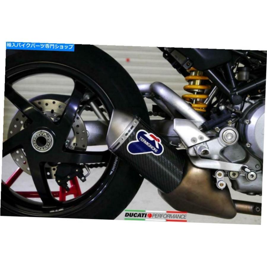 サイレンサー サイレンサー排気低カーボンレースTermignoni Ducati Monster S4RS 2006 06 SILENCER EXHAUST LOW CARBON RACING ...
