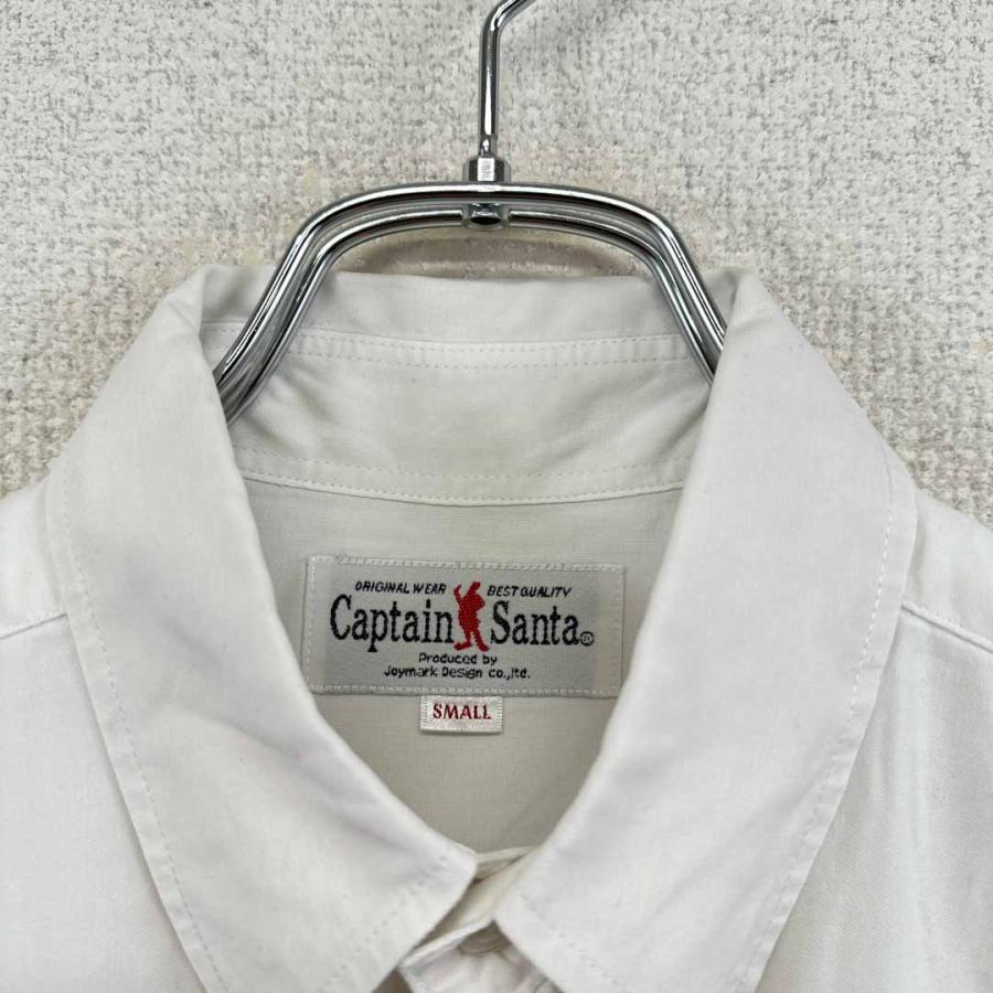 Captain Santa 長袖シャツ キャプテンサンタ 無地 ホワイト系 ボタンダウン メンズ サイズ S ネ : 1241018004 ...