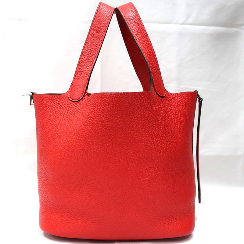 HERMES 【美品】HERMES／エルメス ピコタンロックMM トリヨンクレマンス ルージュクー A刻印 ハンドバッグ 500100212 : リシャイン Yahoo!ショップ - 通販 ...