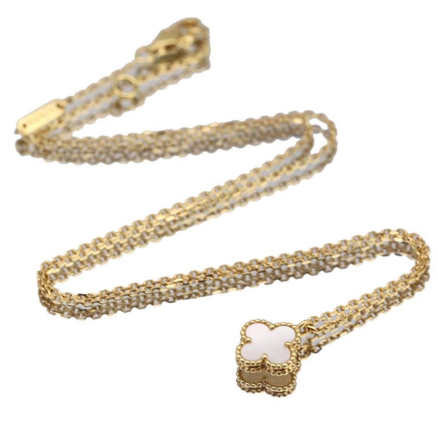 Van Cleef ＆ Arpels（ヴァンクリーフ ＆ アーペル） 美品 ヴァン クリーフ スウィート アルハンブラ ネックレス ペンダント 750YG 仕上げ済み 【中古】4764 ...