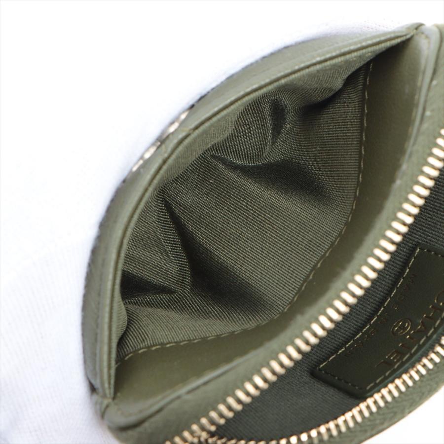 CHANEL 19 新型 極美品 シャネル ジップコインパース ココマーク カーキ シルバー金具 品薄【中古】5147 : スターマイン ...