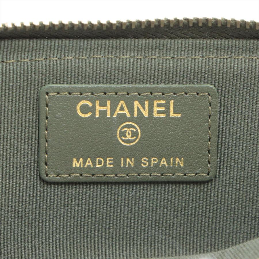 CHANEL 19 新型 極美品 シャネル ジップコインパース ココマーク カーキ シルバー金具 品薄【中古】5147 : スターマイン ...