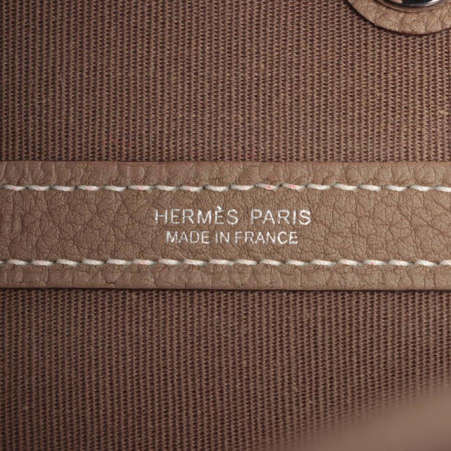 HERMES 新同 エルメス ガーデンパーティTPM ネゴンダ×トワル エトゥープ シルバー金具 C刻印 人気色【中古】5160 : スターマイン - 通販 - Yahoo!ショッピング