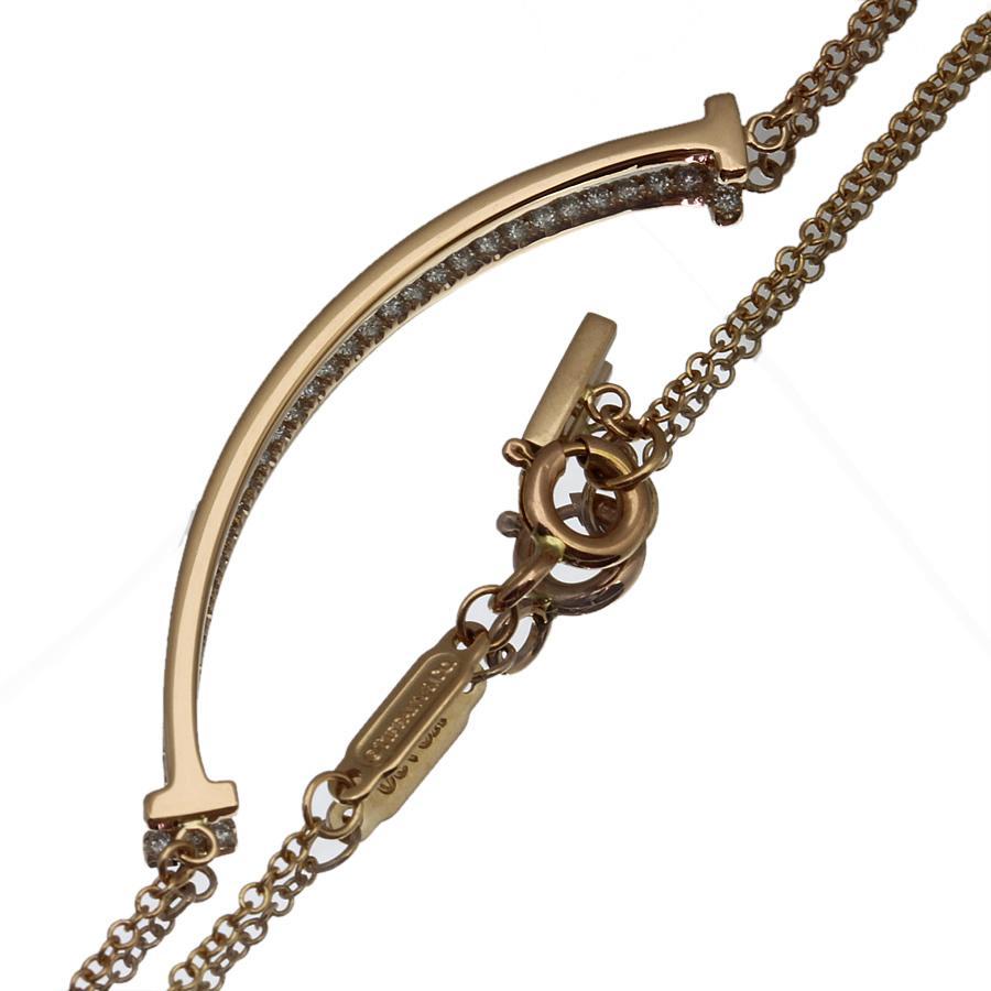 TIFFANY&Co. 美品 ティファニー TIFFANY＆CO．Tスマイル スモール ネックレス 750PG アフターダイヤ ネックレス【中古】5685 : スターマイン - 通販 ...