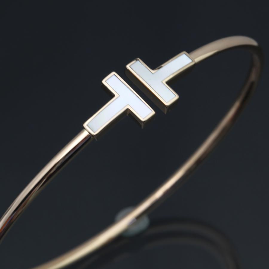 TIFFANY&Co.（ティファニー） 美品 T ワイヤー ブレスレット シェル PG バングル M ミディアム サイズ 750【中古】5863 : スターマイン - 通販 - Yahoo ...