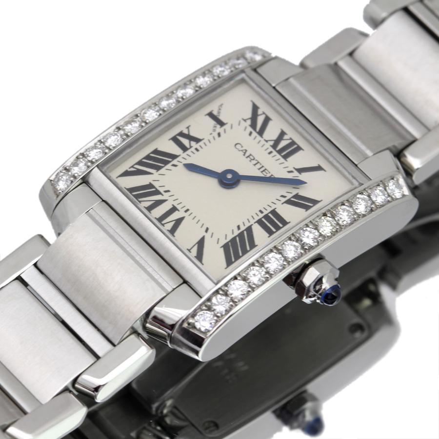Cartier 美品 カルティエ タンクフランセーズ 2384 SM アフター ダイヤ モンド レディース 腕時計【中古】6026 : スターマイン - 通販 - Yahoo!ショッピング