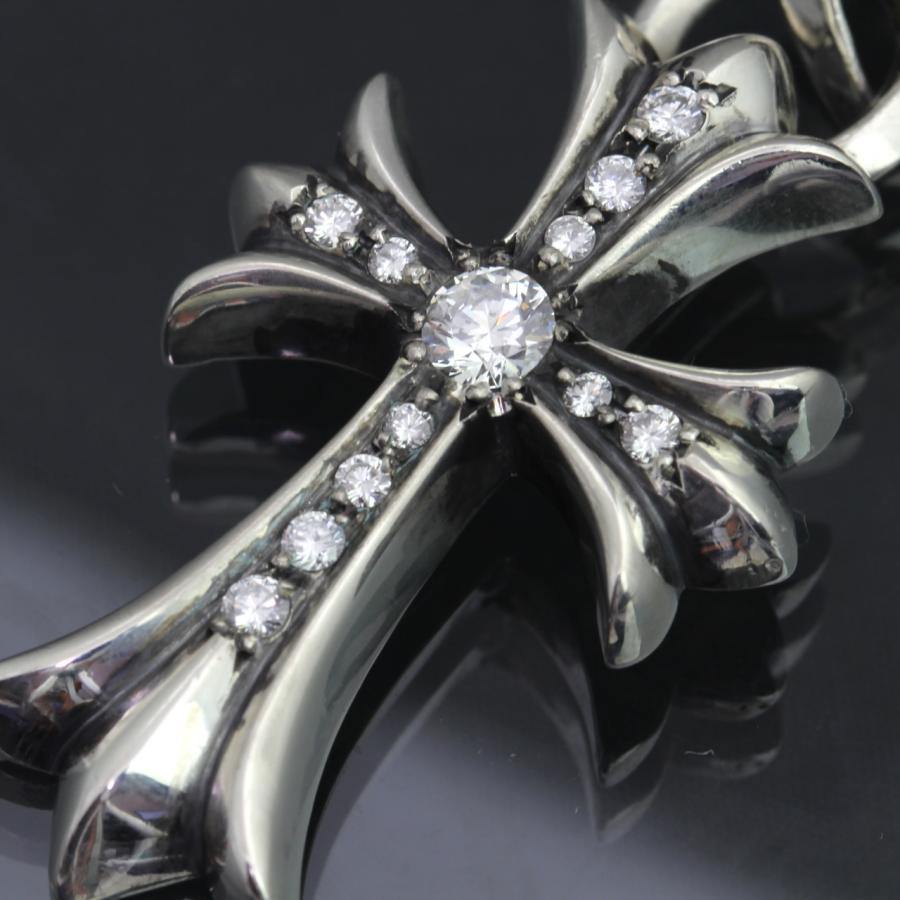 CHROME HEARTS 正規品 クロムハーツ ChromeHearts スモール CH クロス Wベイル ネックレス アフター ダイヤ チャーム 925【中古】6058 : スターマイン ...