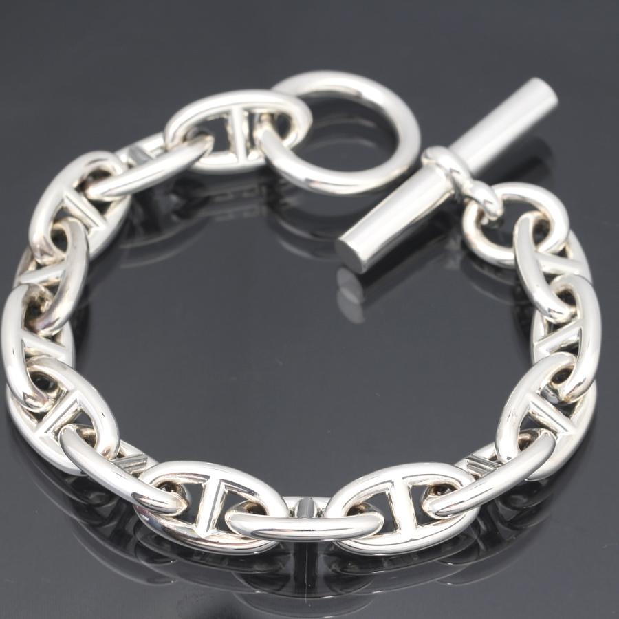 HERMES 美品 エルメス シェーヌダンクル ブレスレット 925 GM 14コマ 正規品【中古】8041 : スターマイン - 通販 - Yahoo!ショッピング