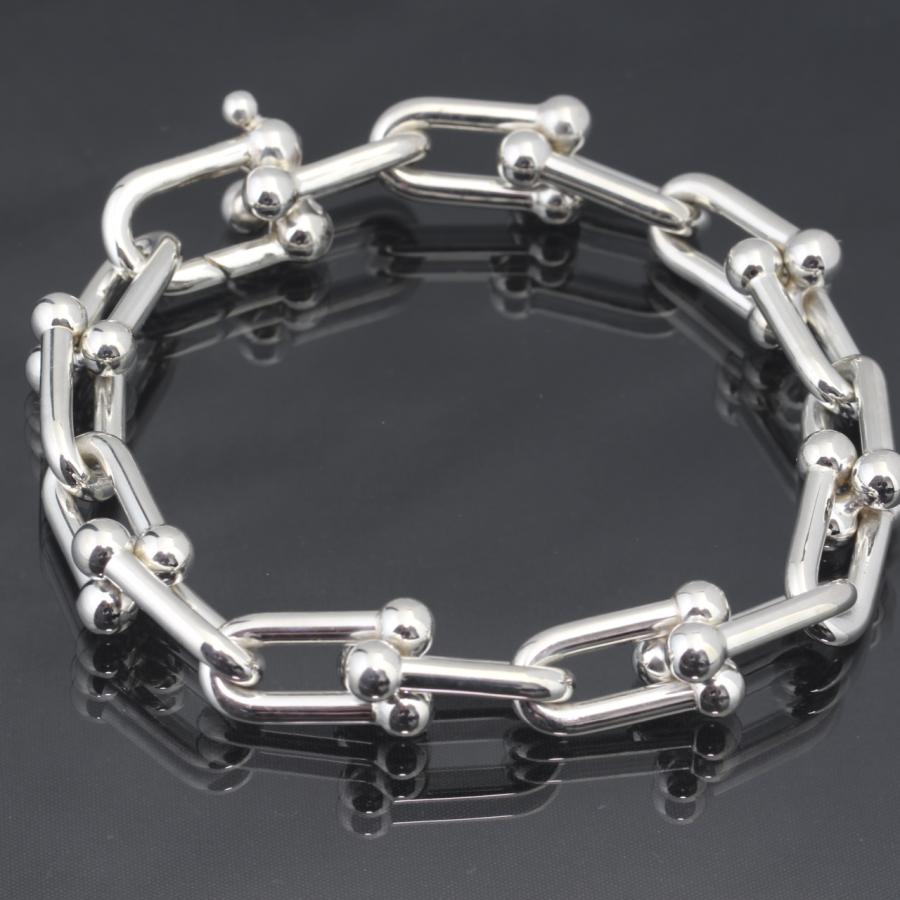 TIFFANY&Co. 美品 ティファニー TIFFANY＆CO．ハードウェア ラージ ブレスレット 925 108g サイズ【中古】9544 : スターマイン - 通販 - Yahoo!ショッピング