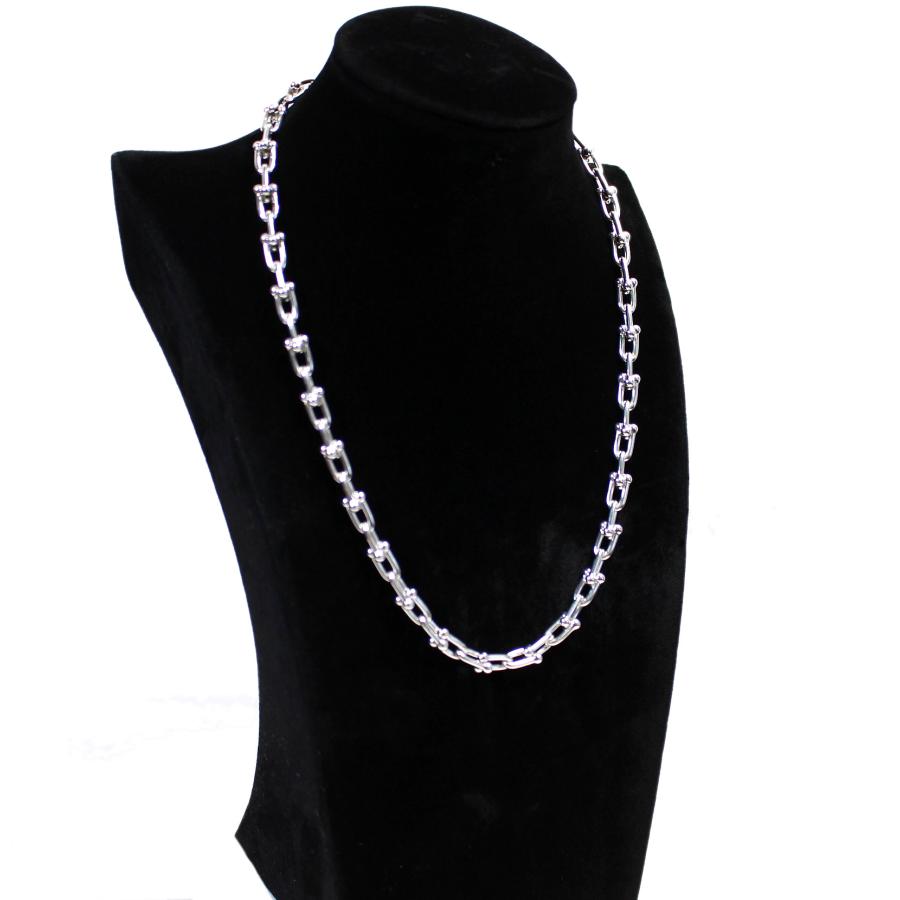 TIFFANY&Co. 極美品 ティファニー TIFFANY＆CO．ハードウェア スモールリンク ネックレス 925 44.1g 【中古】9648 : スターマイン - 通販 - Yahoo ...