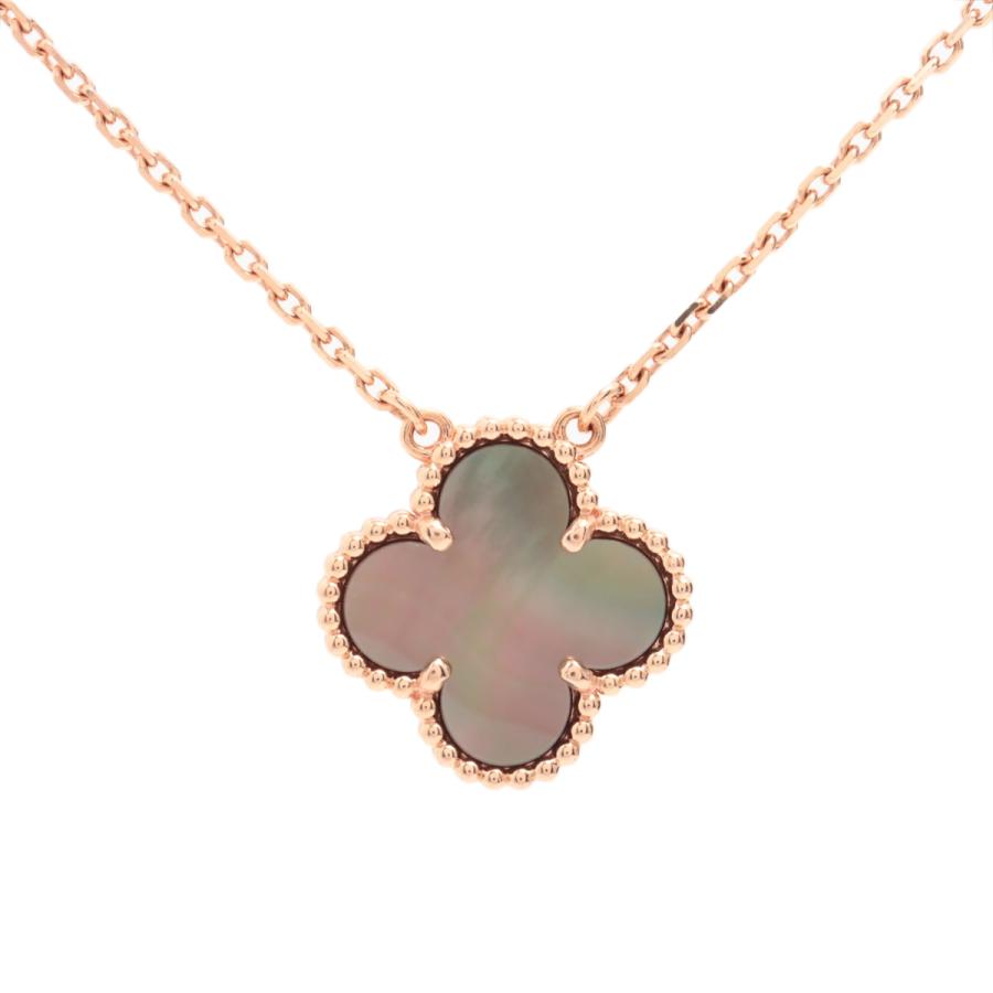 Van Cleef ＆ Arpels 美品 ヴァンクリーフ&アーペル ヴィンテージ アルハンブラ 750 グレーシェル PG ネックレス 正規品【中古】9850 : スターマイン - 通販 ...