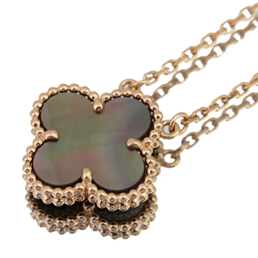 Van Cleef ＆ Arpels 美品 ヴァンクリーフ&アーペル ヴィンテージ アルハンブラ 750 グレーシェル PG ネックレス 正規品【中古】9850 : スターマイン - 通販 ...