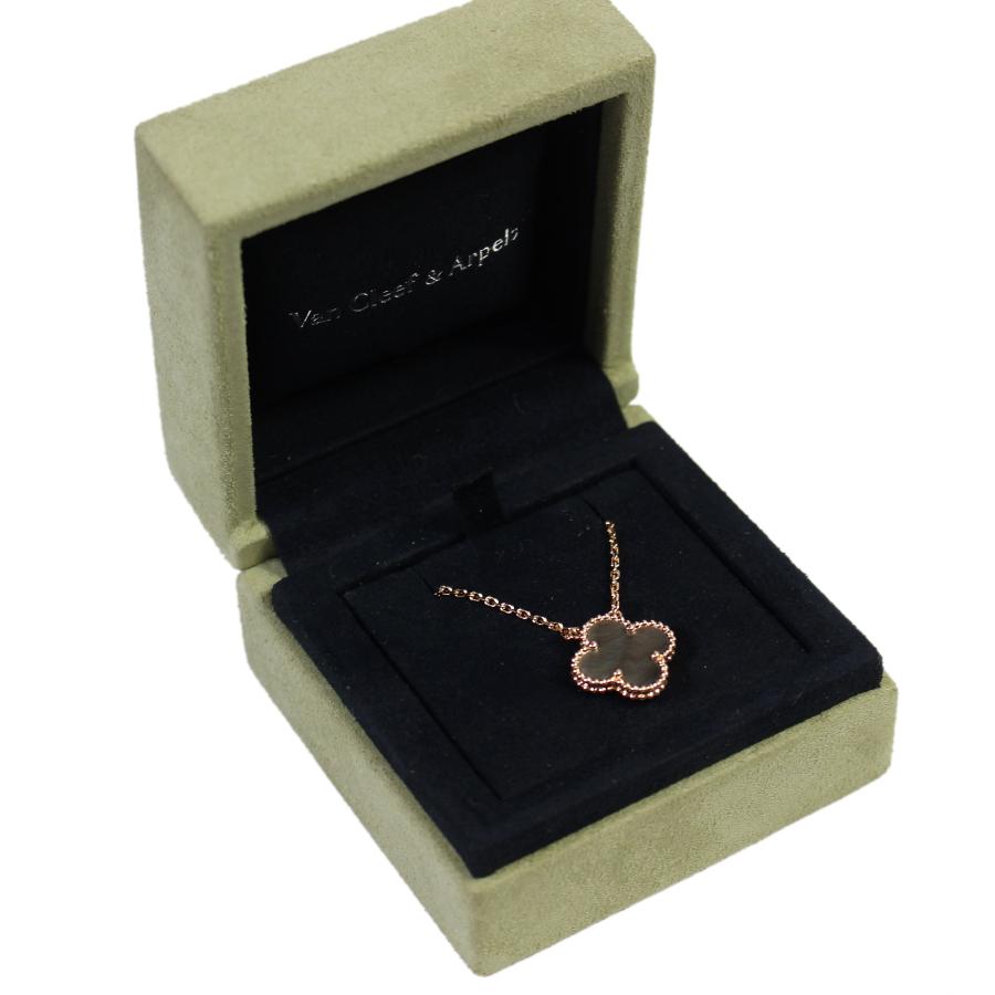 Van Cleef ＆ Arpels 美品 ヴァンクリーフ&アーペル ヴィンテージ アルハンブラ 750 グレーシェル PG ネックレス 正規品【中古】9850 : スターマイン - 通販 ...