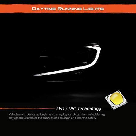 09-14 Acura TSX CU2 LED デイタイム ランニング ライト DRL ブラックベゼル プロジェクター ヘッドライト 運転席 + 助手席側 : Rean STORE - 通販 ...