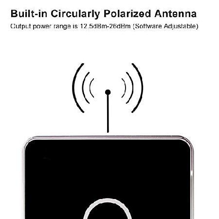 RFIDカードリーダー UHF USBデスクトップリーダーライター 902~928MHz 周波数 50cm 非接触近接センサー内蔵ブザー ISO18000-6C ISO18000-6B ...